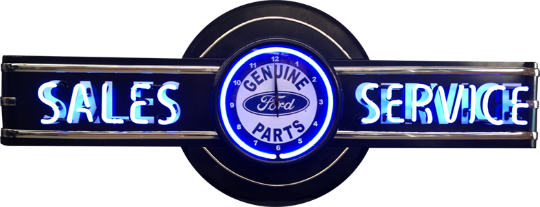 Ford Genuine Parts Sales/Service Neon Display Sign - AT11467 – Neon Effect