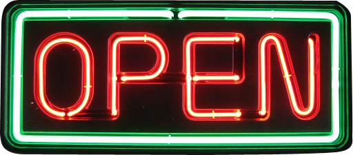 Open Horizontal Neon Sign - NEBS-188 – Neon Effect