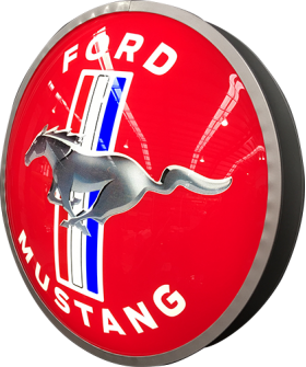 Ford Mustang Illuminated LED Dome Sign - NED-001 – Neon Effect