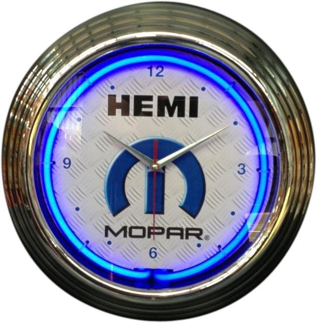 Hemi Mopar Neon Clock - NENC-100 – Neon Effect