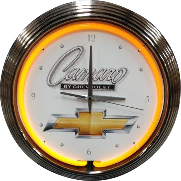 Camaro by Chevrolet Neon Clock - NENC-124 – Neon Effect