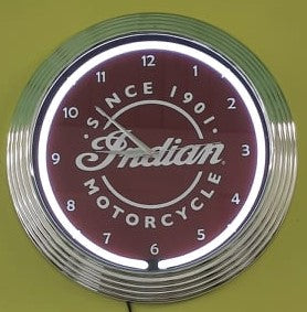 Indian Motorcycle Since 1901 Neon Clock - NENC-523 – Neon Effect
