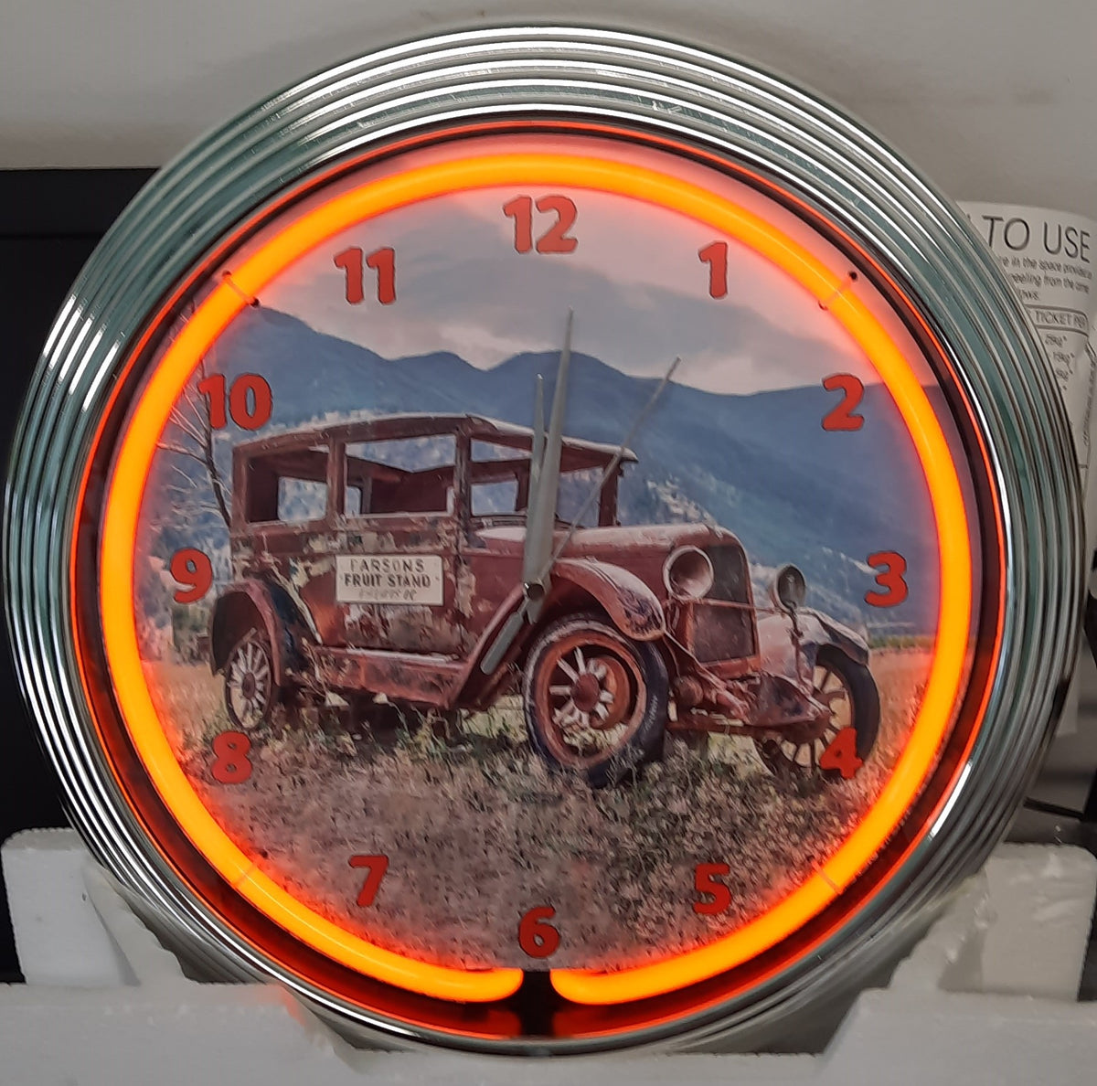 Vintage Car Neon Clock - NENC-565 – Neon Effect