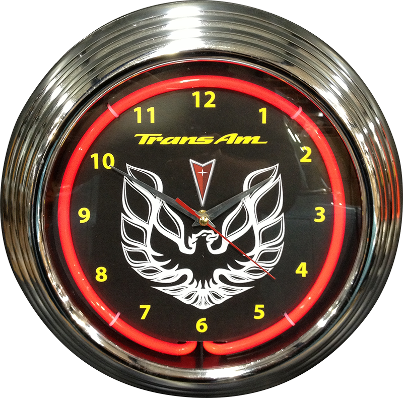 Trans Am Neon Clock - NENC-122 – Neon Effect